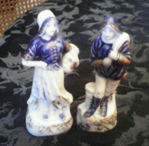 Beautiful pair of porcelin figurines made in occupied Japan -- Antique ... Beautiful pair of porcelin figurines made in occupied Japan -- Antique ...