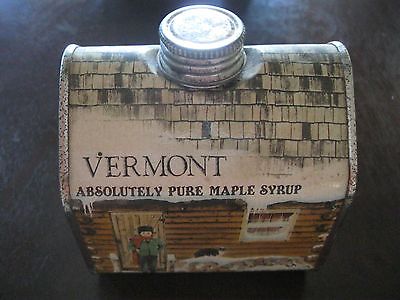Vermont Absolutely Pure Maple Syrup Log cabin shaped Tin -- Antique ...