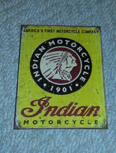 Vintage Indian Motorcycle Sign Reproduction -- Antique Price Guide ...
