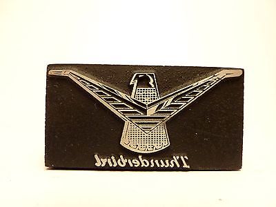 Ford Thunderbird Car Logo Printers Block -- Antique Price Guide Details ...