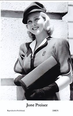 JUNE PREISER - movie star/actress GLAMOUR modern 2000 photo postcard ...