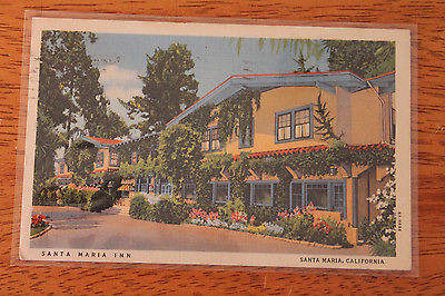 Antique Postcard 1940 Santa Maria Inn CA -- Antique Price Guide Details ...