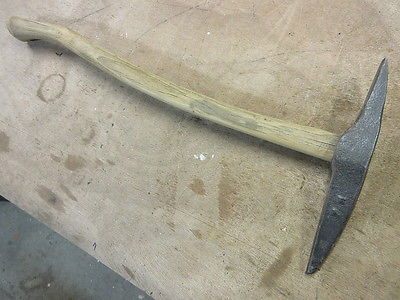 antique prospecting miner mining pick axe hand forged railroad tool ...