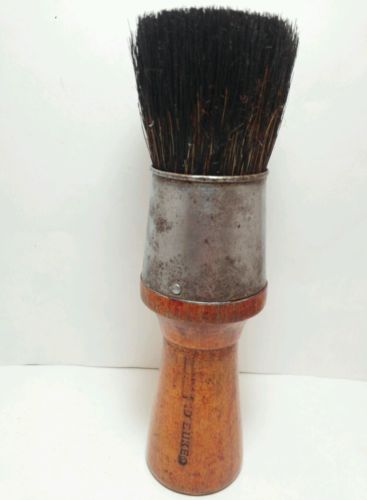 Antique Horse Hair PAINT BRUSH ROUND Stencil Fat Wood Handle DUKE ...