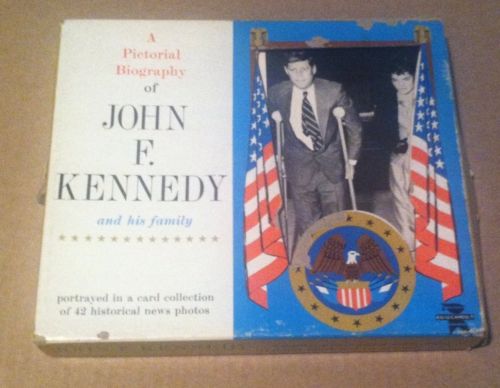 JOHN F. KENNEDY-A PICTORIAL BIOGRAPHY-42 BOXED PICTURES OF THE KENNEDY ...