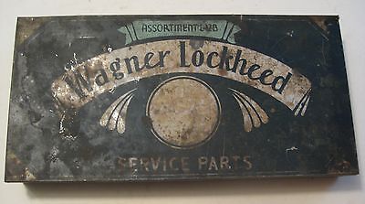 OBSOLETE VINTAGE WAGNER LOCKHEED CHEVROLET SERVICE PARTS STEEL DISPLAY ...