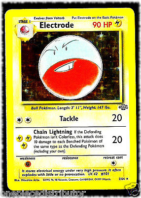 1PD - Electrode #101 1st Generation Jungle Set Holographic Pokemon ...