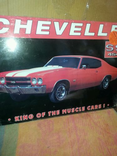 1970 chevelle ss 454 king of muscle garage wall sign -- Antique Price ...