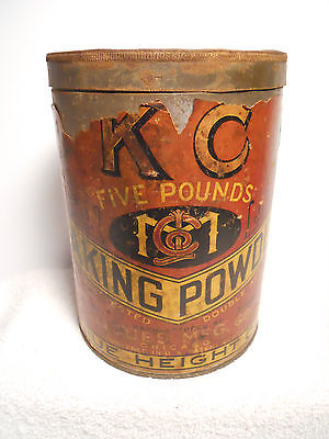 Tall 7" Vintage KC Baking Powder Tin (NR) -- Antique Price Guide ...