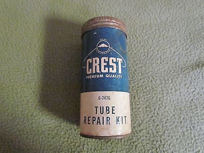 Vintage Crest Tube Repair Kit Tin Cardboard Can -- Antique Price Guide ...