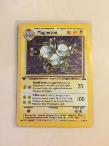 First Edition Holo Magneton 11/62 Fossil -- Antique Price Guide Details ...