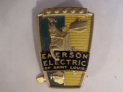 Vintage Emerson Electric Junior Fan St Louis Knight Horse Metal Emblem ...