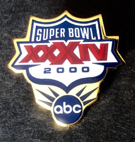 SUPER BOWL XXXIV 2000 ABC PIN - NEW IN BAG -- Antique Price Guide ...