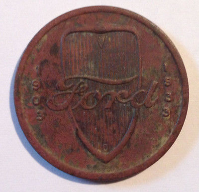 Ford Motor Company Token, 30 Years of Progress, Date of Origin 1933 ...