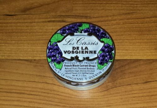 Les Cassis De La Vosgienne, French Black Currant Drops Candy Tin ...