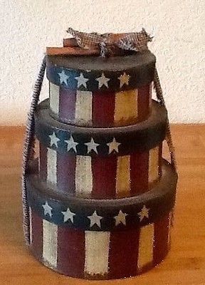Stacked Americana Boxes Primitive Rustic -- Antique Price Guide Details ...
