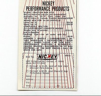 VINTAGE NICKEY CHEVROLET MAGAZINE AD FROM 1969 -- Antique Price Guide ...