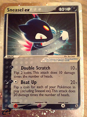 Sneasel ex Pokemon Card -- Antique Price Guide Details Page