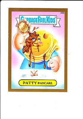 2015 Garbage Pail Kids GPK Gold Border Parallel Variation # 35b PATTY ...