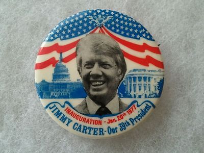 JIMMY CARTER 1976 PRESIDENTIAL CAMPAIGN 1977 INAUGURATION BUTTON PIN ...