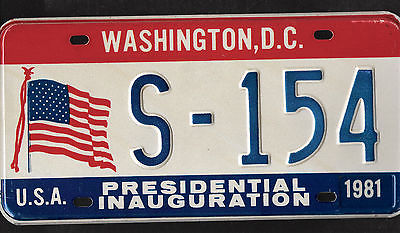 RONALD REAGAN 1981 Inauguration Metal License Plate -- Antique Price ...