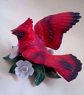 Vintage Lenox Red Cardinal Bird Fine Porcelain Figurine Statue ...