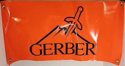 Gerber Knife Knives 12" by 24" vinyl store advertising banner ...