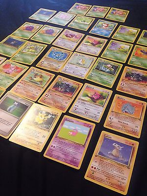 Lot of 32 Pokemon Cards all First Edition Base set Jungle set ...