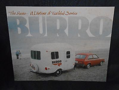 Burro Travel Trailer Brochure Plymouth, Mn. Date1980s ? -- Antique ...