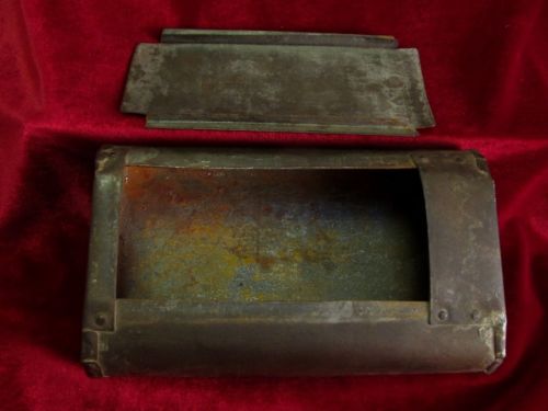 Antique Civil War Era Soldiers Tin Ditty Box Documents Cartridge Box ...