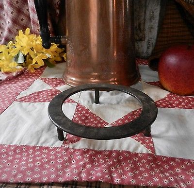 Antique Wrought Iron Trivet 3 Leg Trivet -- Antique Price Guide Details ...