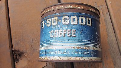 VINTAGE O-SO-GOOD STEEL CUT COFFEE CAN-KEY WOUND-UNOPENED-EL RENO OKLA ...