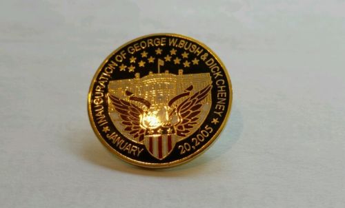 George W. Bush inauguration button pin president rare history ...