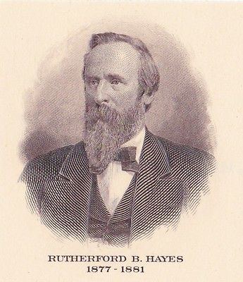 Vintage American Bank Note Co Engraving: US Presidents Rutherford B ...