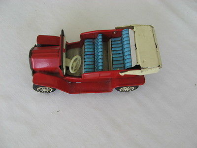 VINTAGE JAPAN TIN FRICTION CAR MODEL T TYPE FOR PARTS OR RESTORATION ...