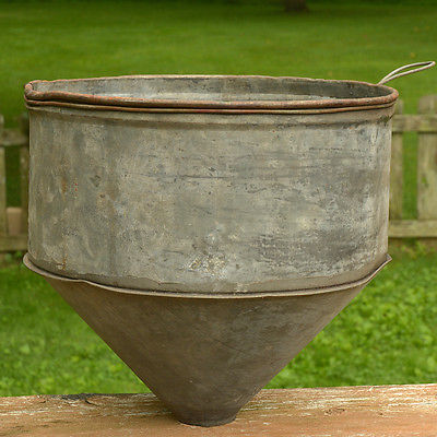 Large Vintage Galvanized Steel Farm Type Funnel -- Antique Price Guide ...
