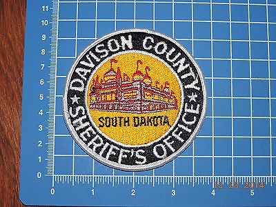 SD South Dakota Davison County Sheriff Office Police Patch -- Antique ...