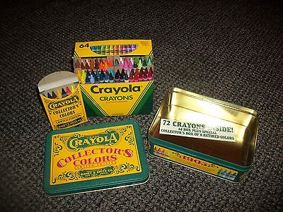 Crayola Collector's Colors Limited Edition Tin 1990 Crayons Complete ...