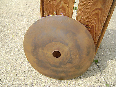 Antique Metal Farm Machine Plow Disk. Good. Primitive. -- Antique Price ...