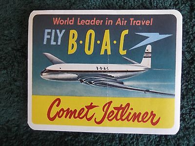 Vintage BOAC Airline Sticker from Wheaties 1950s -- Antique Price Guide ...