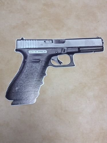 Glock-17 Cardboard Cut-Out (light) -- Antique Price Guide Details Page