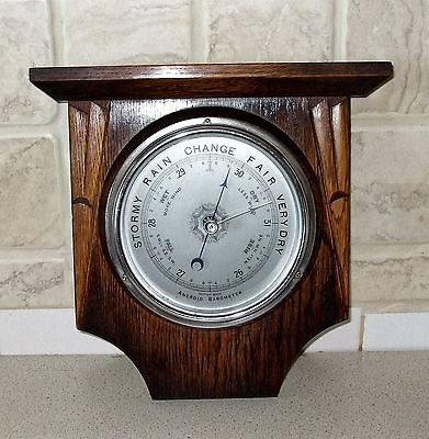Lovely Oak Aneroid Barometer, Art Deco, British -- Antique Price Guide ...
