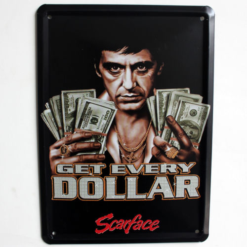 Get Every Dollar Vintage Tin signs bar Antique metal sign Home Pub ...