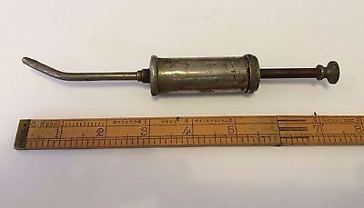 Unusual antique vintage spring loaded medical syringe -- Antique Price ...
