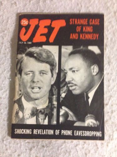 Robert F Kennedy Martin Luther King Jr Jet Magazine 1969 -- Antique ...