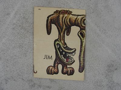 1965 TOPPS UGLY STICKER #3 JIM -- Antique Price Guide Details Page