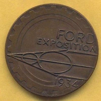 Ford Motors V8 Token From 1933-34 Chicago Worlds Fair. -- Antique Price ...