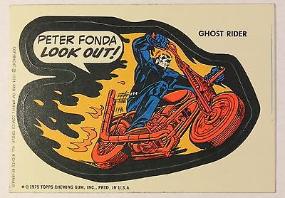 1975 Marvel Topps Card Sticker Ghost Rider -- Antique Price Guide ...
