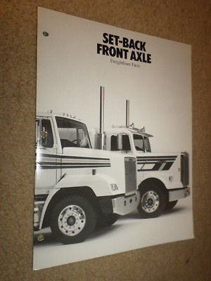 1985 Freightliner "Set-Back Front Axle" Truck Dealer Brochure ...