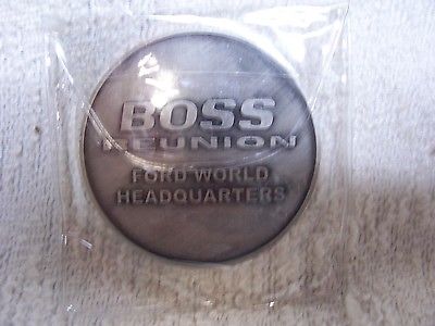 BOSS 302 REUNION 2011 MUSTANG MEMORIES SHOW COMMEMORATIVE COIN AT FORD ...